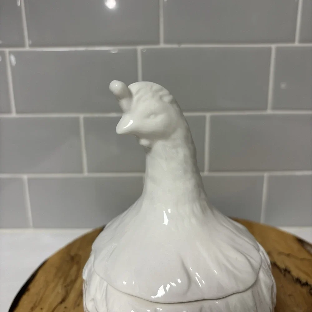 Imm Living | Kitchen | Imm Living Quail Feathered Nest Container White ...